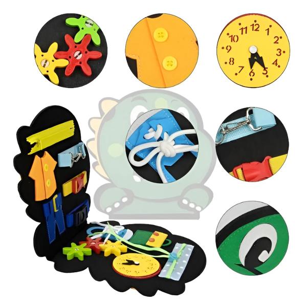 Montessori tabulka úkolů ve tvaru dinosaura pro batolata | DINOBOOK ...